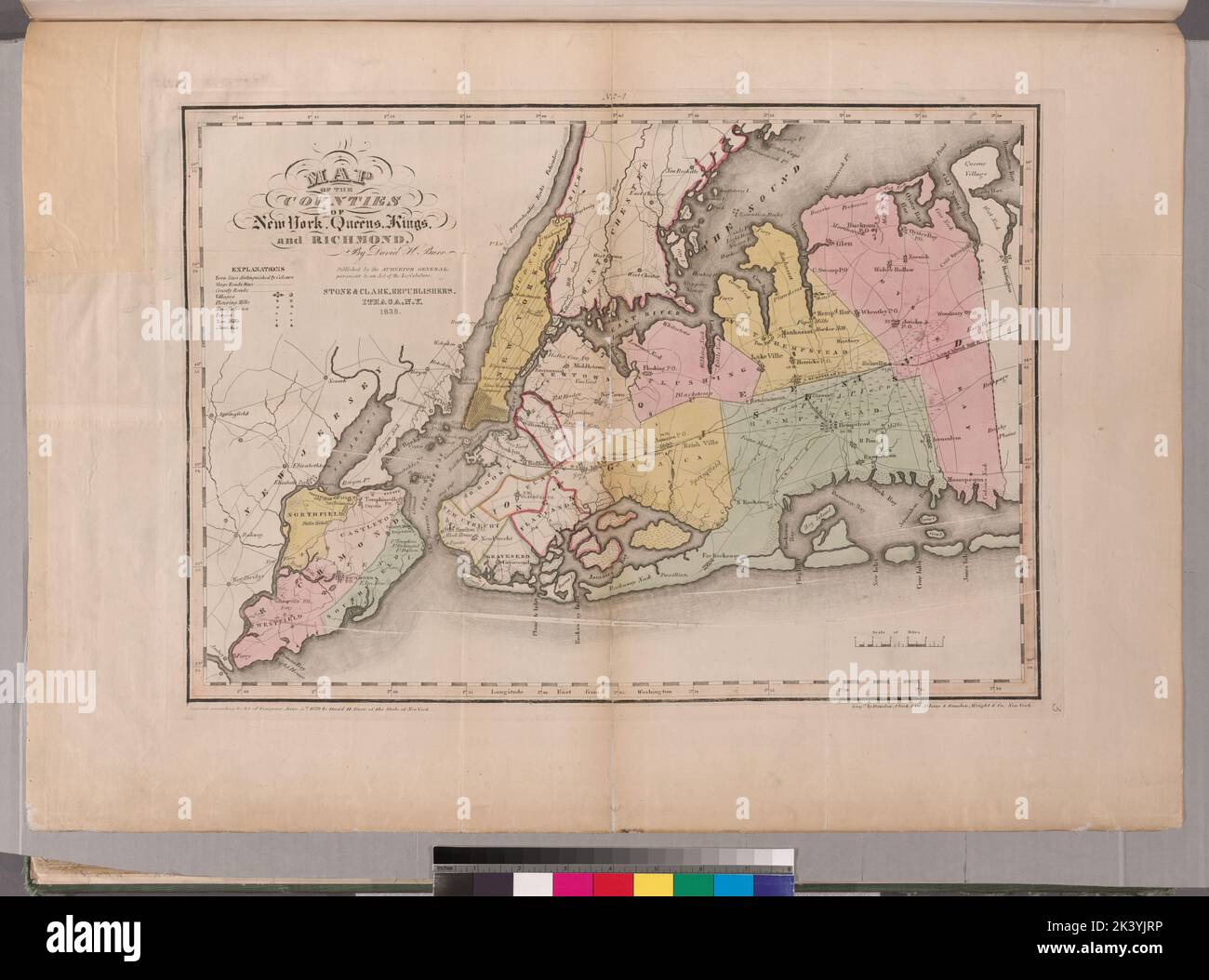 Map of the counties of New York, Queens, Kings, and Richmond. 1829 ...