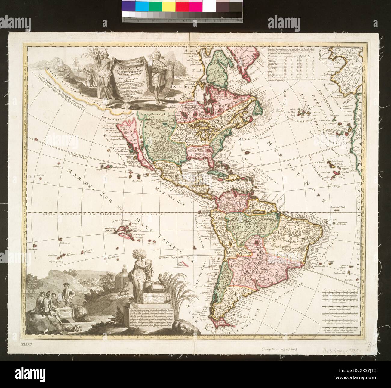 Americae tam septentrionalis quam meridionalis in mappa geographica ...