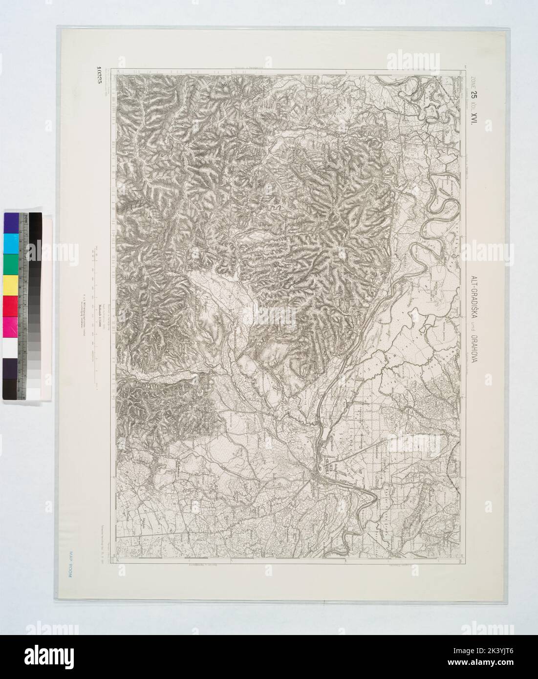 Alt-Gradiska und Orahova. Cartographic. Maps, Topographic maps. 1911 ...
