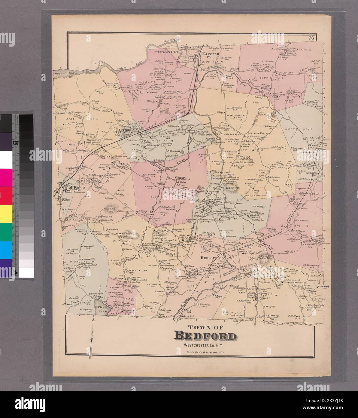 Plate 76: Town of Bedford, Westchester Co. N.Y. Cartographic. Atlases ...