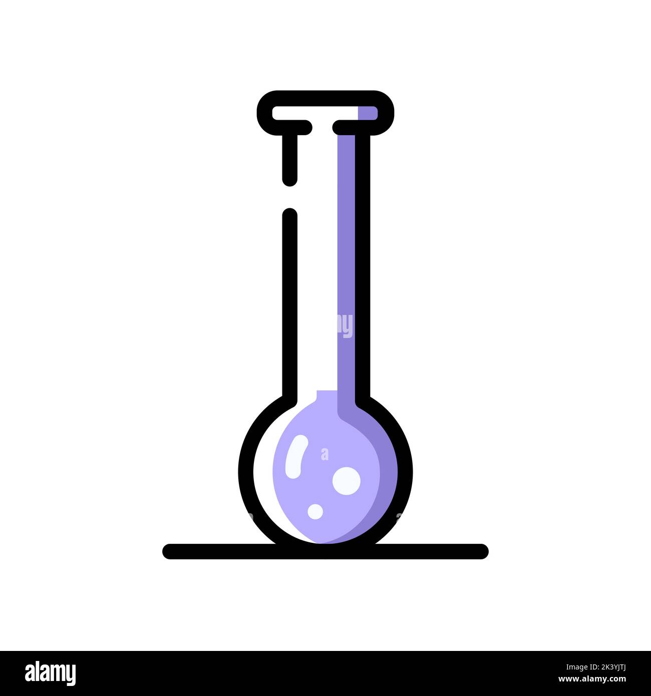Chemistry laboratory flask glassware Stock Vector Images - Alamy