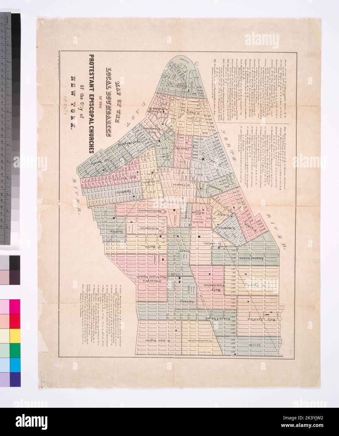 Map of the local boundaries of the Protestant Episcopal Churches of the ...