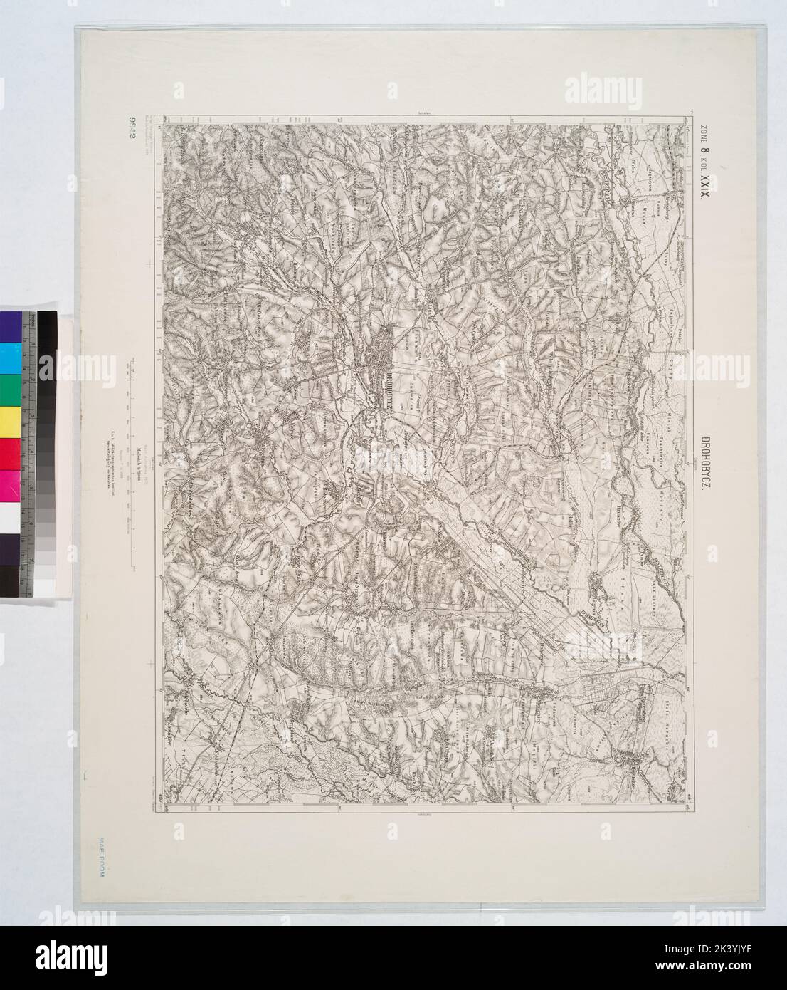 Drohobycz. Cartographic. Maps, Topographic maps. 1909. Lionel Pincus ...
