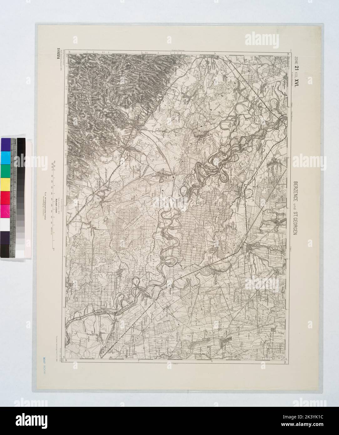 Berzence und St. Georgen. Cartographic. Maps, Topographic maps. 1910 ...