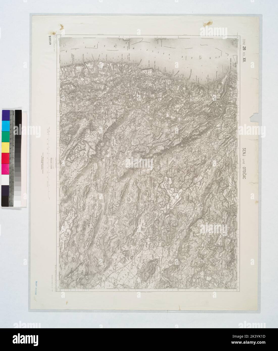 Senj und Otocac. Cartographic. Maps, Topographic maps. 1911. Lionel ...