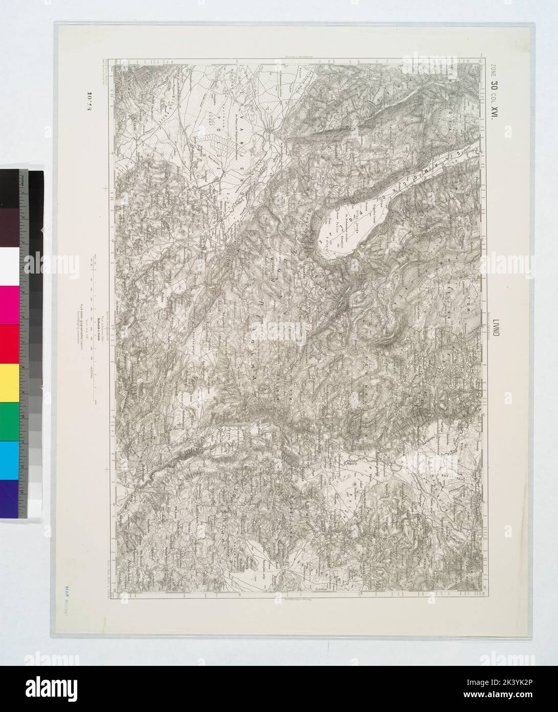 Livno. Cartographic. Maps, Topographic maps. 1908. Lionel Pincus and ...
