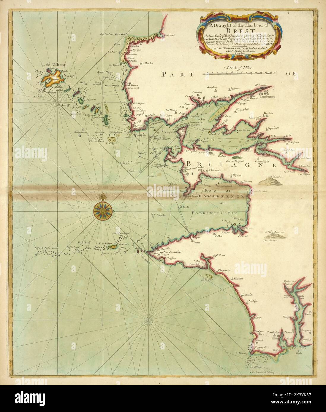 A draught of the harbour of BREST and the Trade of Ras Fountaine ...