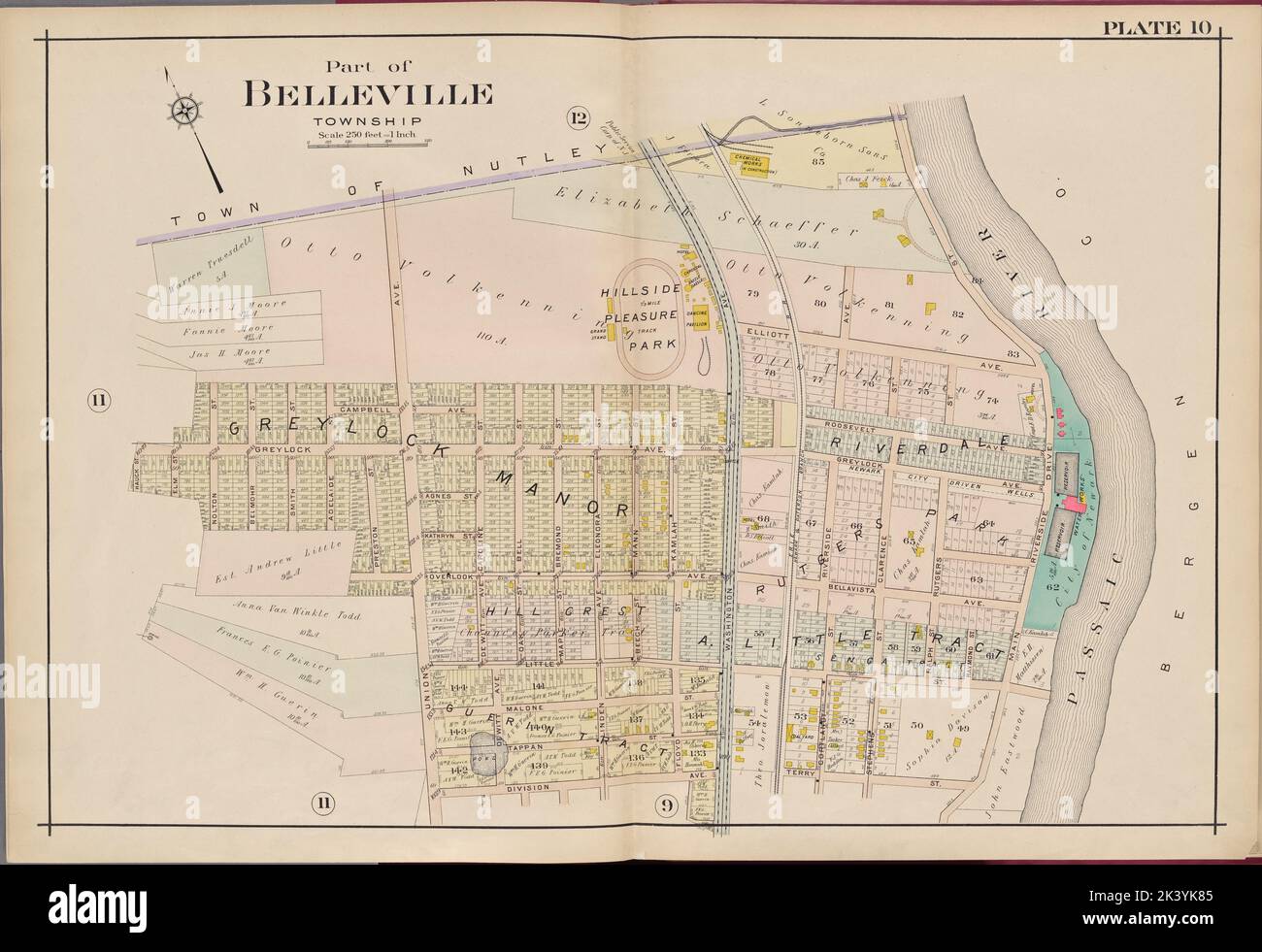 Essex County, V. 3, Double Page Plate No. 10 Map bounded by Town of ...