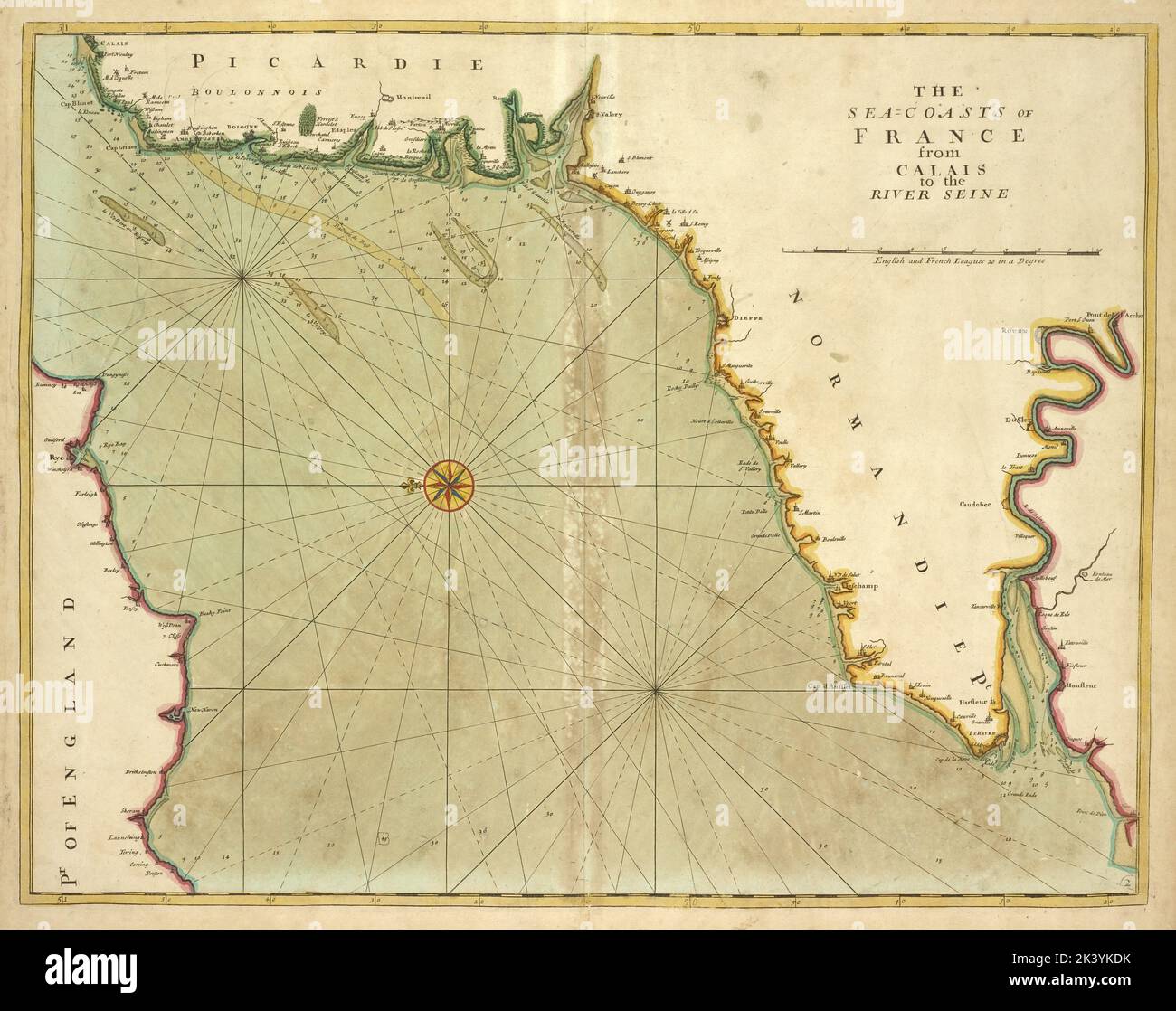 The sea-coasts of FRANCE from Calais to the River Seine 1702 - 1707 ...