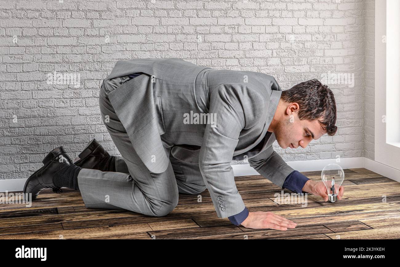 Business man looking big bright hi-res stock photography and images - Alamy