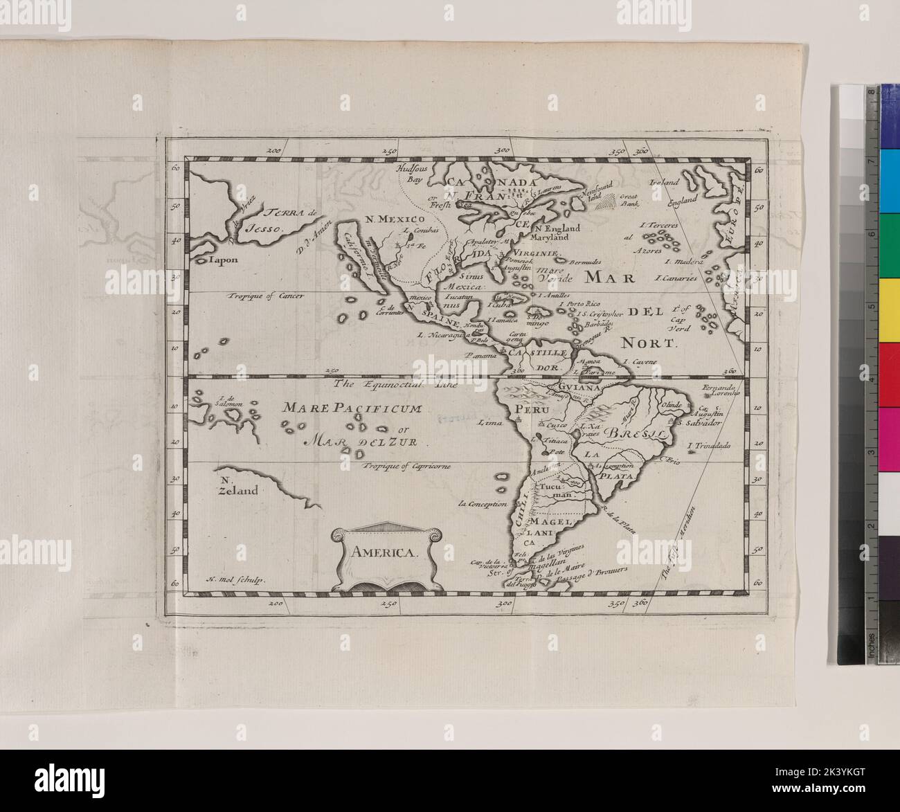 America. Flamsteed, John, 1646-1719. Godbid, A.. Cartographic. Maps ...