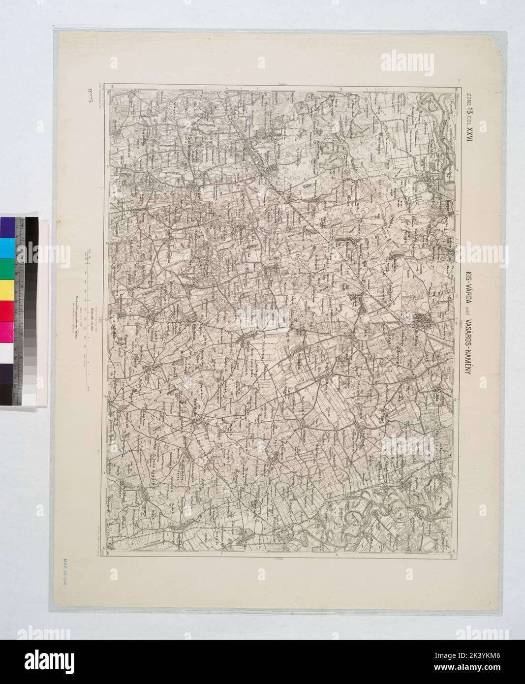 Kis-Varda und Vasaros-Nameny. Cartographic. Maps, Topographic maps ...