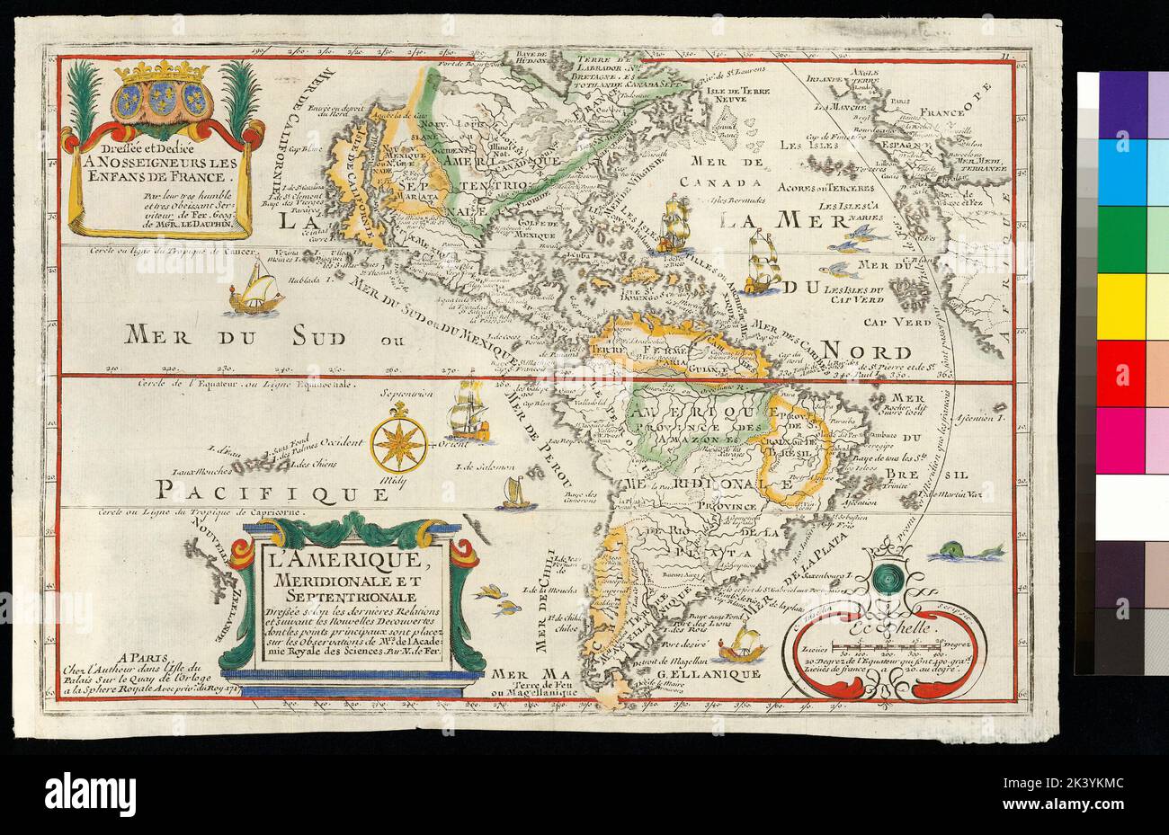 1720 map of america hi-res stock photography and images - Alamy