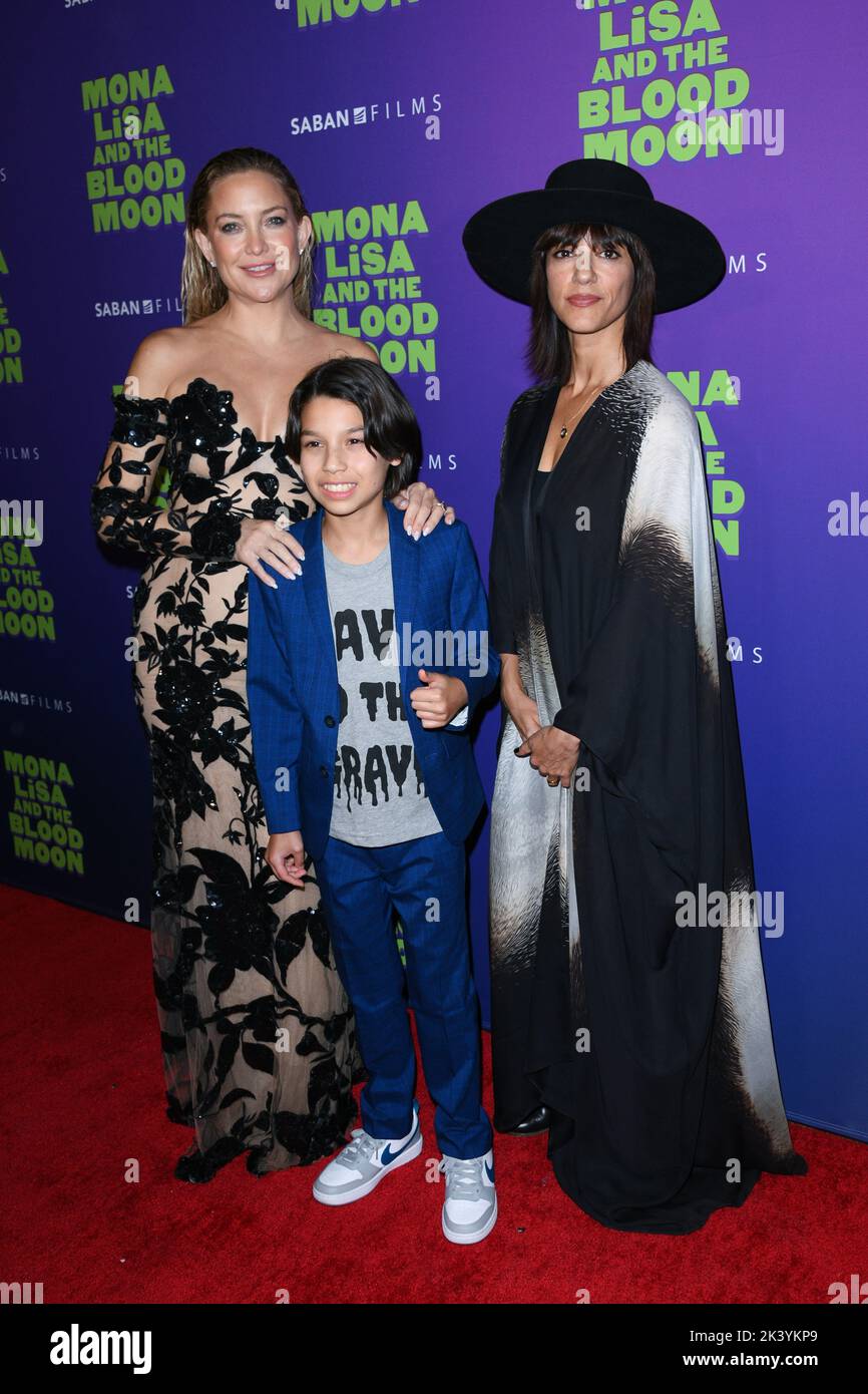 September 28, 2022, Los Angeles, California, USA: KATE HUDSON, EVAN ...