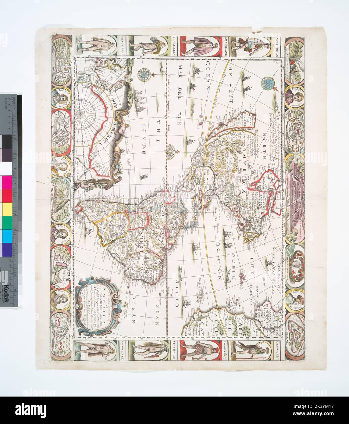 A new and most exact map of America Overton, John, 1640-1708 ...