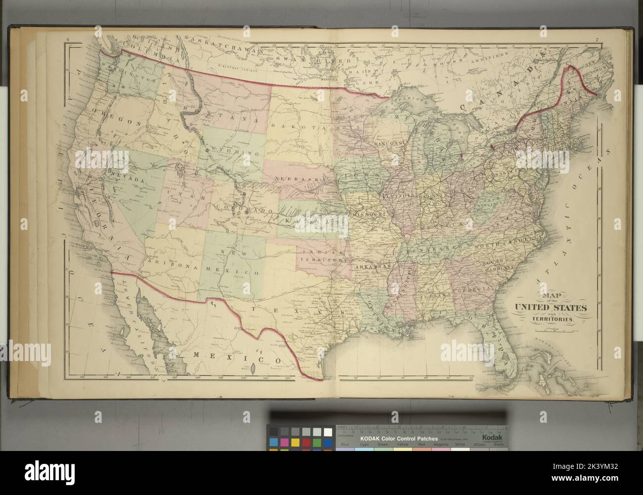 Map of the United States and Territories Cartographic. Atlases, Maps ...