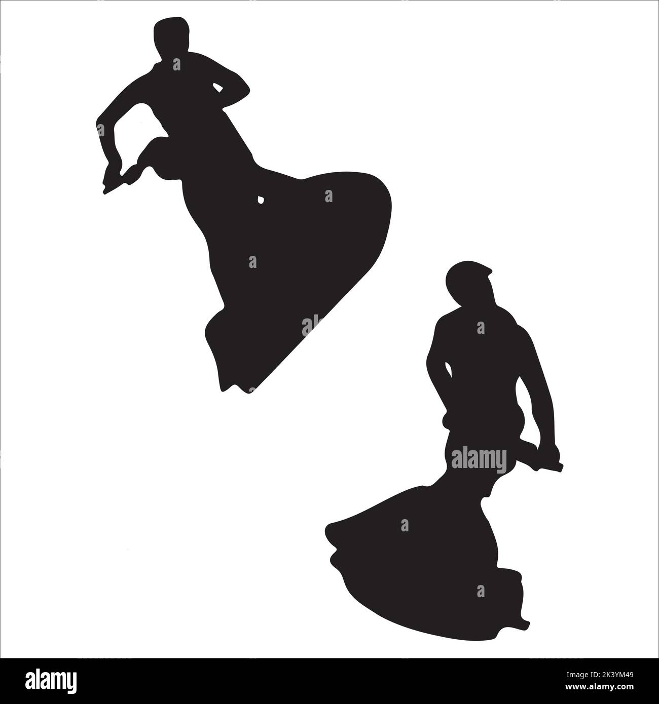 Vector Set Of Extreme Jet Ski Silhouettes Illustration Isolated On ...
