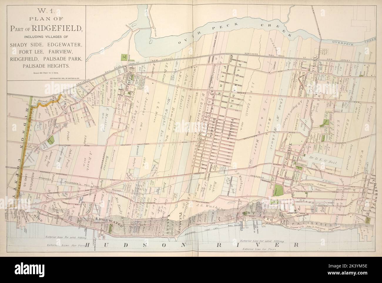 Plan of Part of Ridgefield, including Villages of Shady Side, Edgewater ...