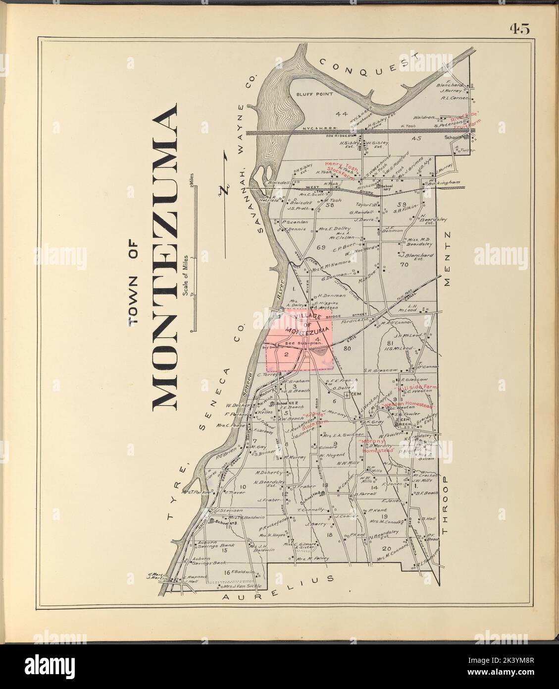 Montezuma county map hi-res stock photography and images - Alamy