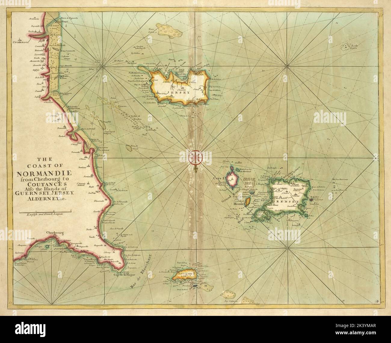 Map of normandy hi-res stock photography and images - Alamy