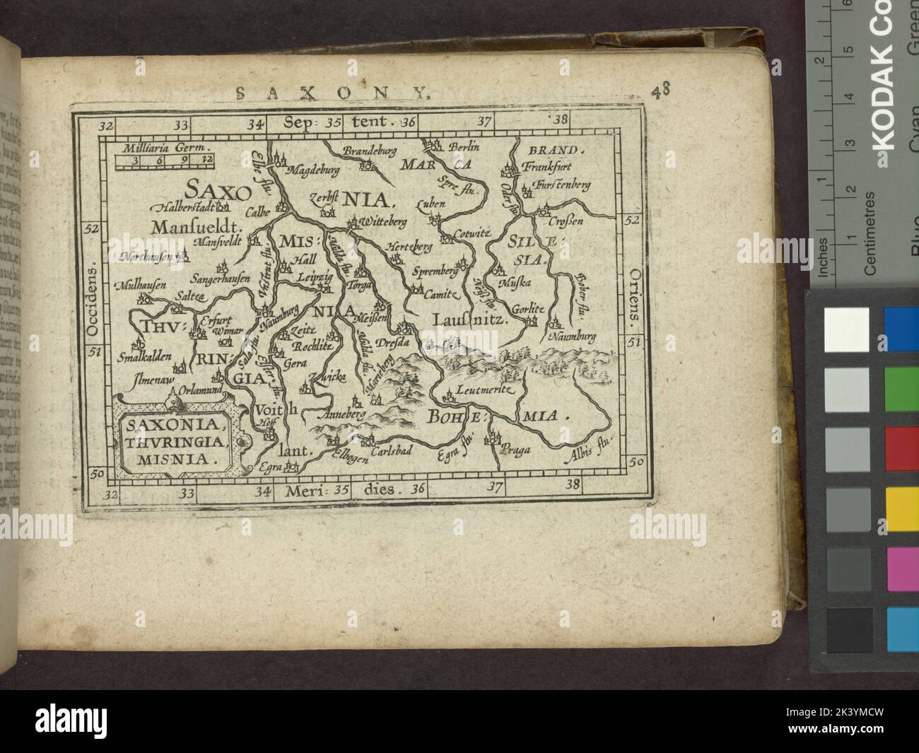 Saxonia map hi-res stock photography and images - Alamy