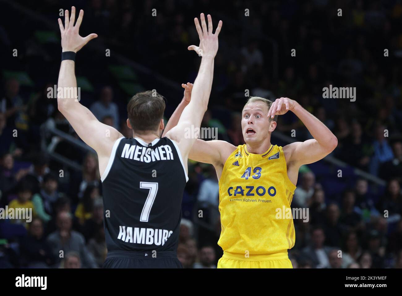 Berlin, Germany. 28th Sep, 2022. Basketball: Bundesliga, Alba Berlin ...