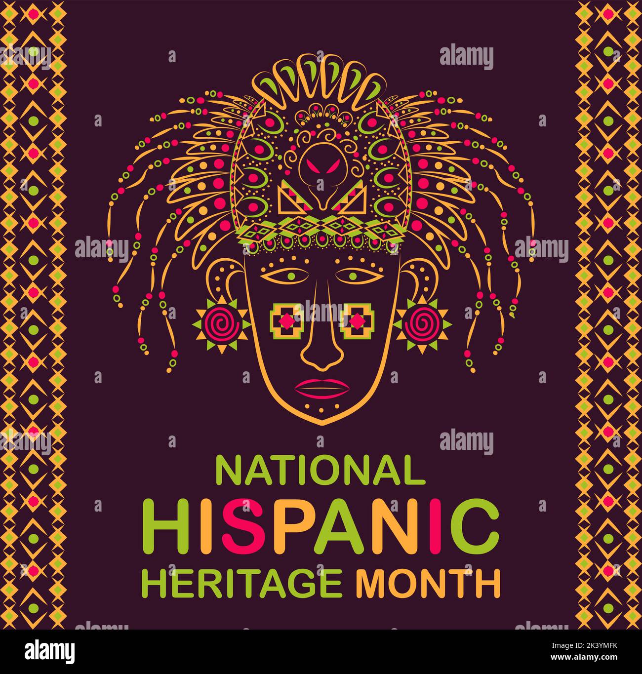 National Hispanic Heritage Month vector for card, banner, poster and ...