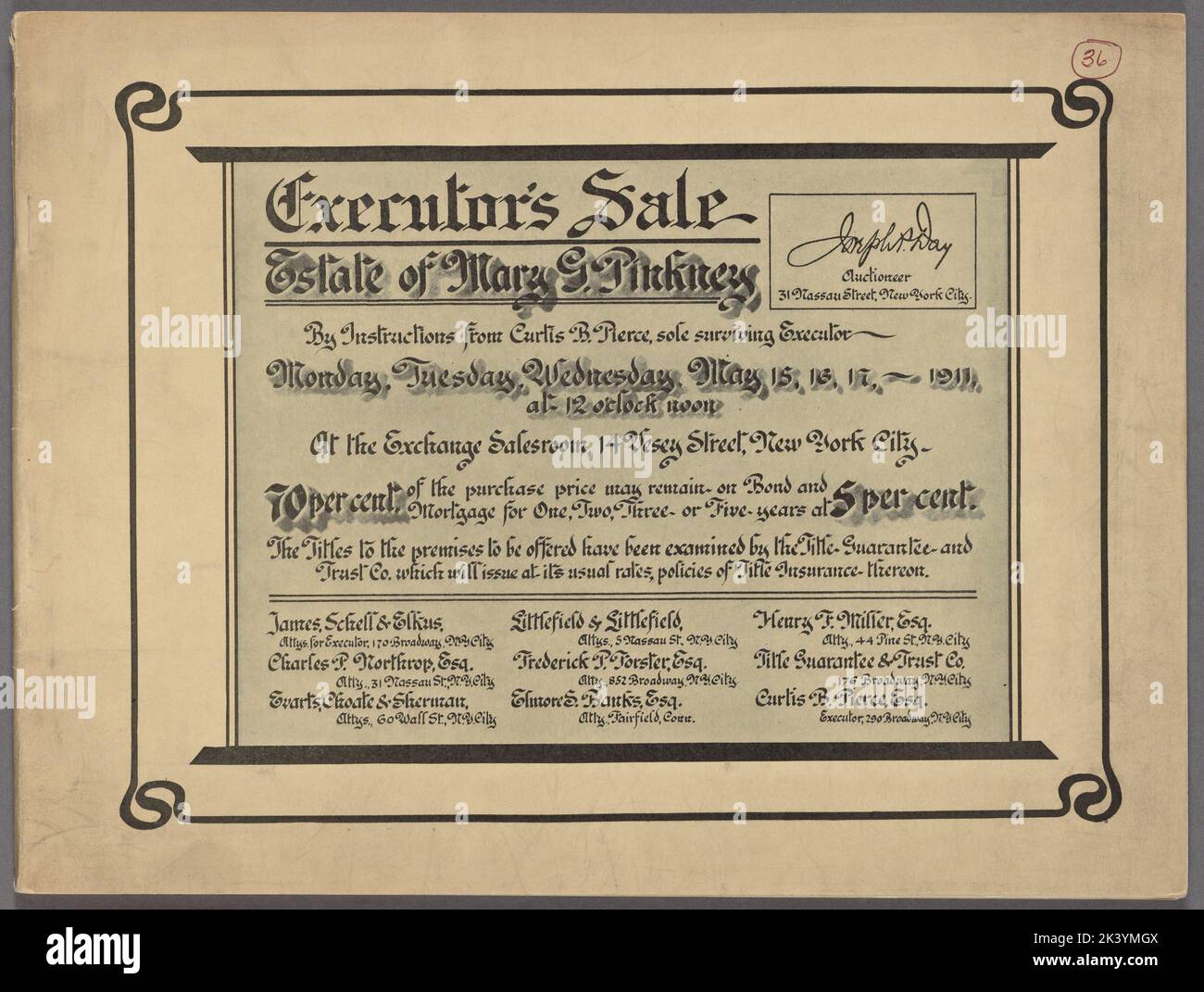 Executor's Sale: Estate of Mary G. Pinkney, by Instructions from Curtis ...
