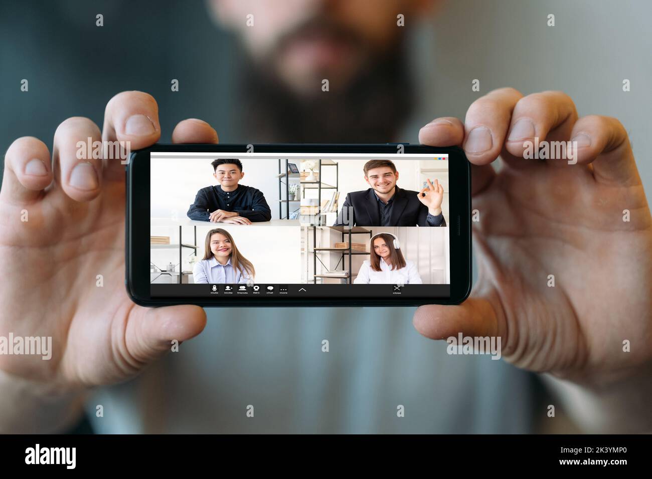 Videocall virtual hi-res stock photography and images - Alamy