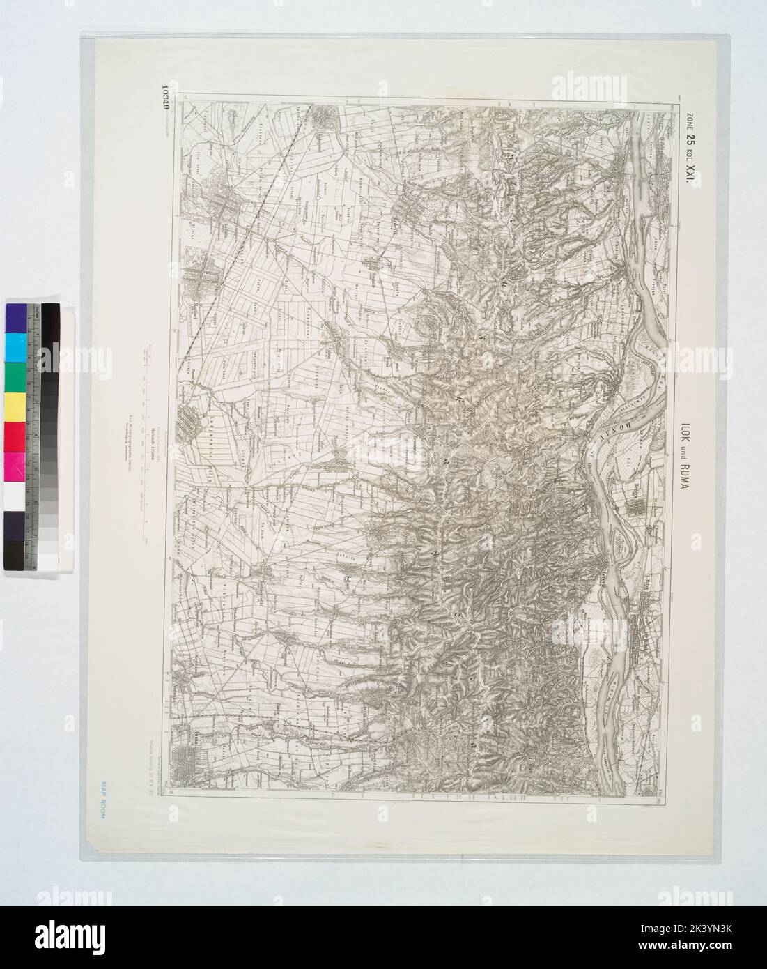Ilok und Ruma. Cartographic. Maps, Topographic maps. 1912. Lionel ...
