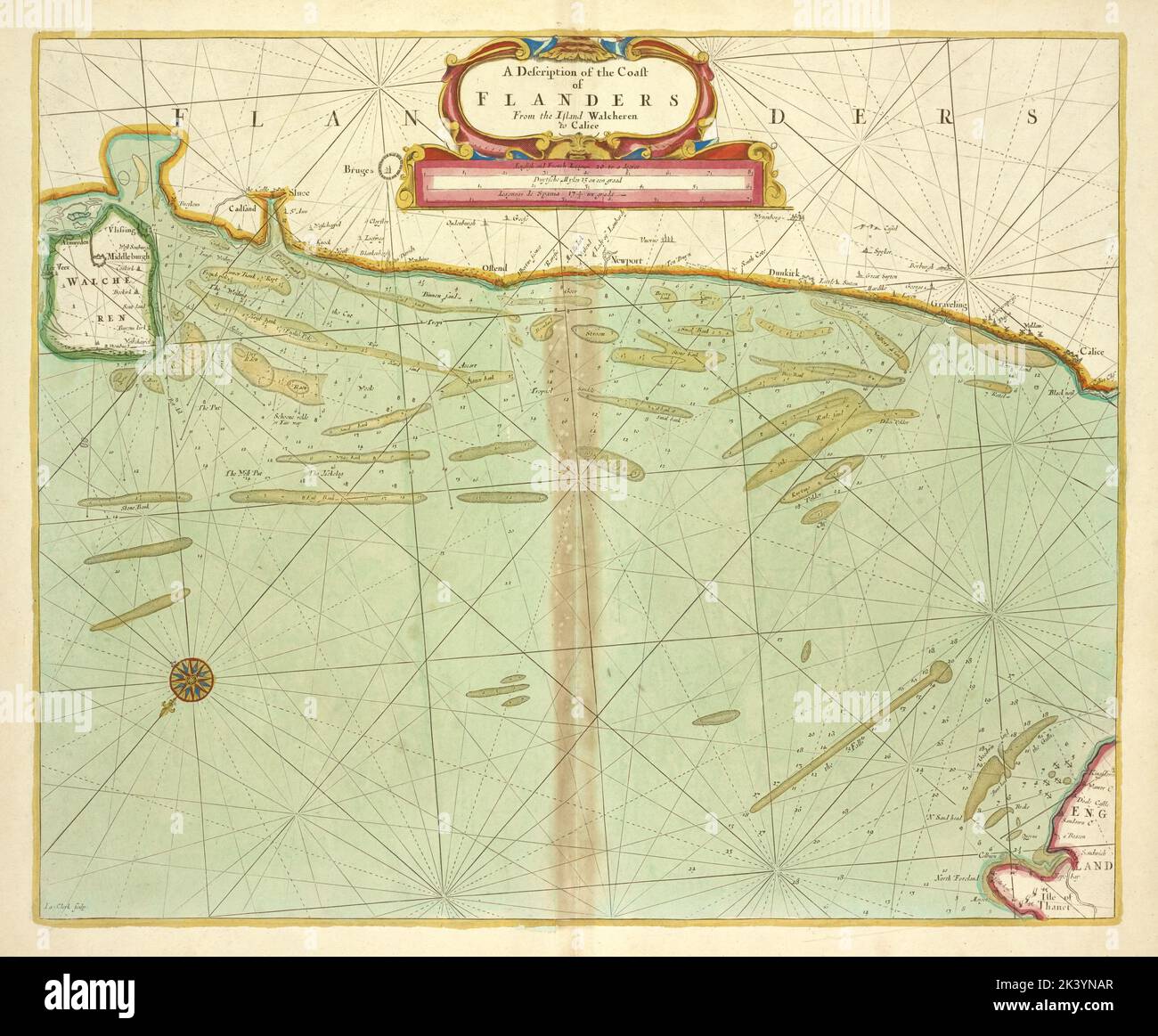 A description of the coast FLANDERS from the Island Walcheren to Calice ...