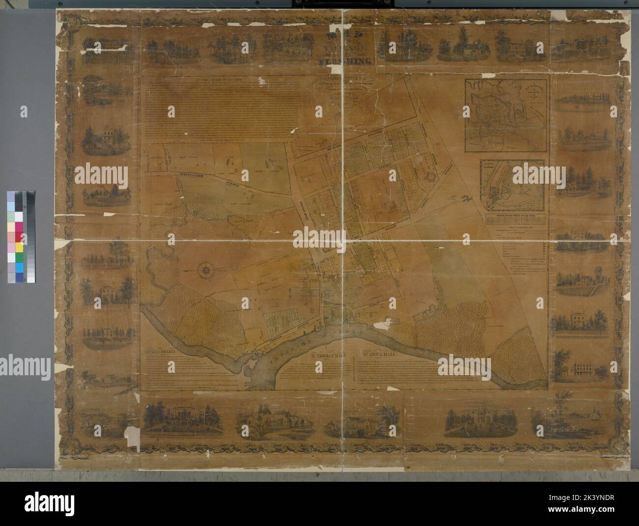 Map of flushing 1841 hi-res stock photography and images - Alamy