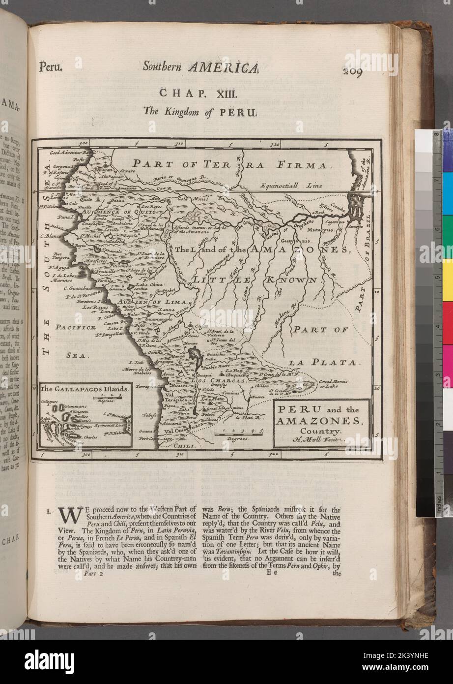 Peru and the Amazones, country. (Inset: the Gallapagos Islands ...