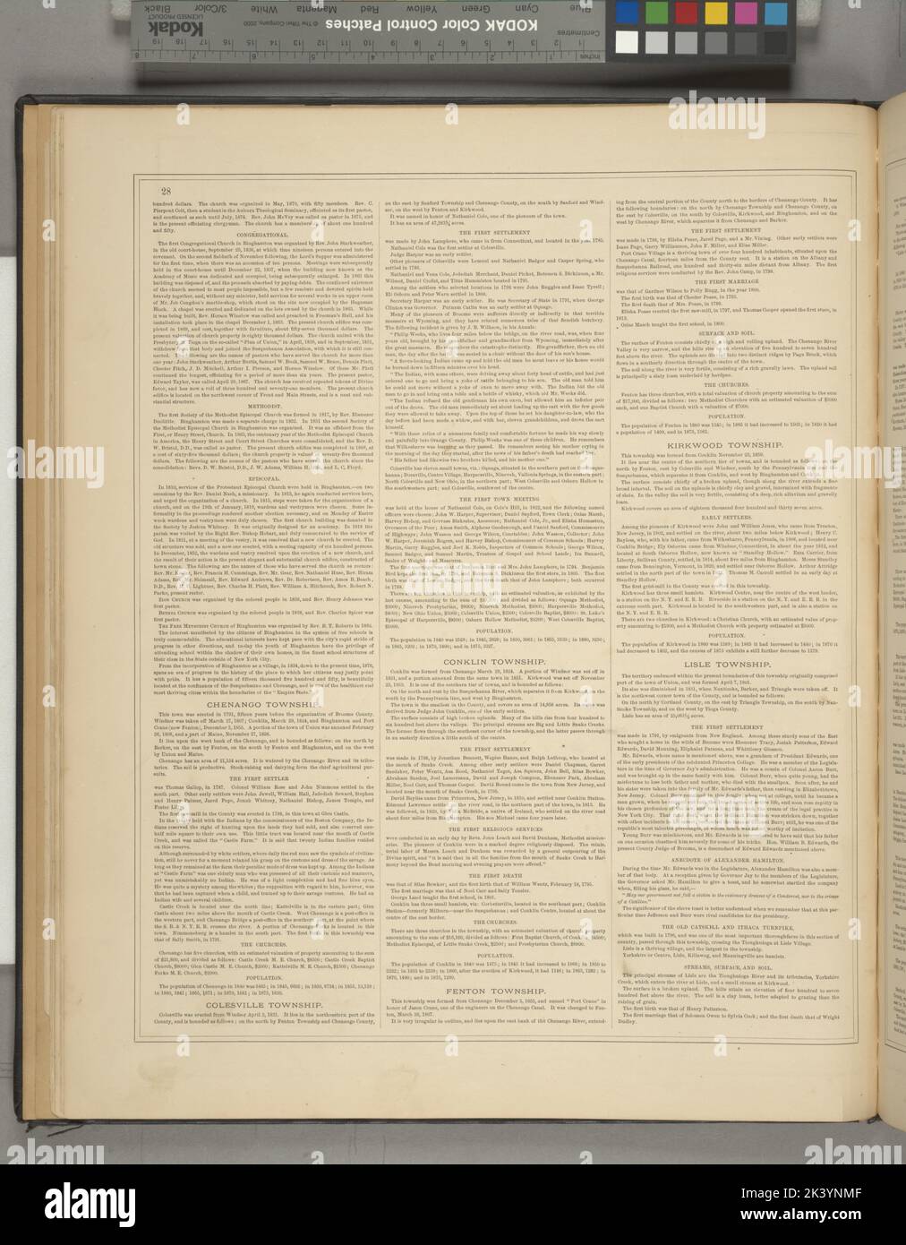 History of the Villages and Townships of Broome County. cont ...