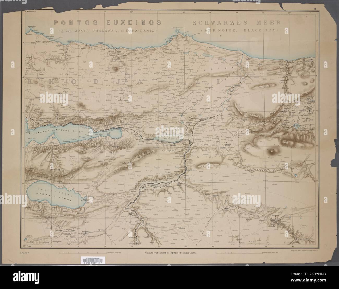 Sheet 3. 1: 250,000. Cartographic. Maps. 1890 - 1892. Lionel Pincus and ...