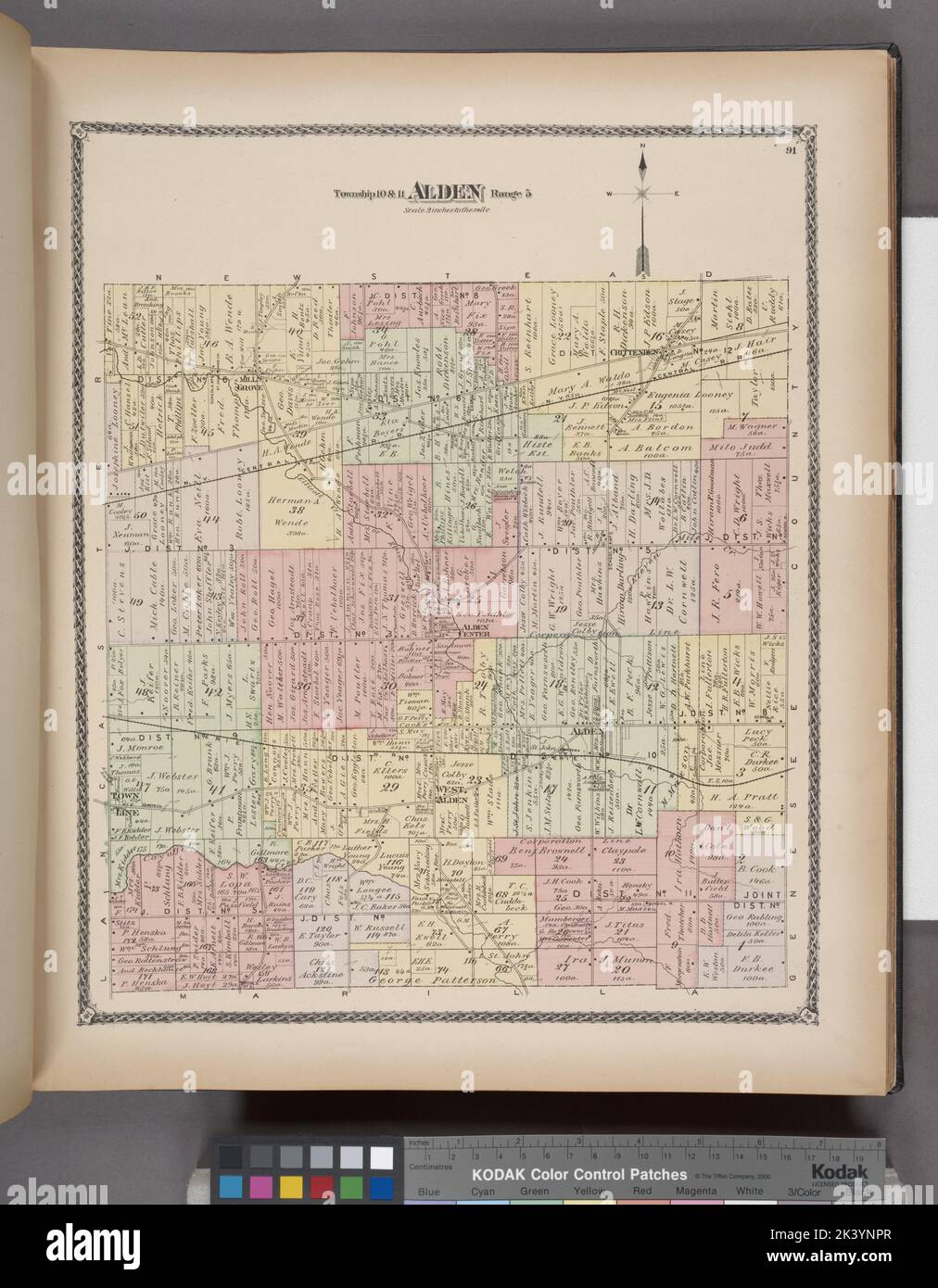 Alden Township Cartographic. Atlases, Maps. 1880. Lionel Pincus and ...
