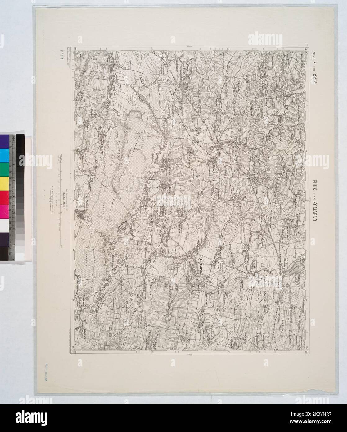 Rudki und Komarno. Cartographic. Maps, Topographic maps. 1911. Lionel ...