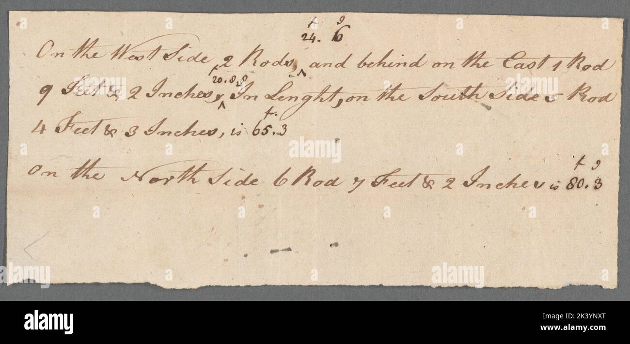 Dimensions of ground 1780 - 1810. Cartographic. Maps, Surveys, land ...