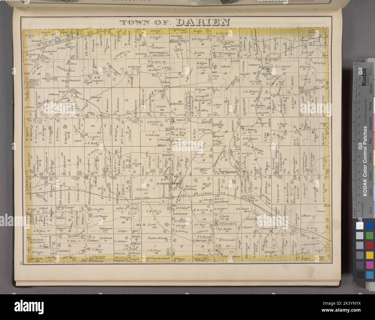 Town of Darien Township Cartographic. Atlases, Maps. 1876. Lionel ...