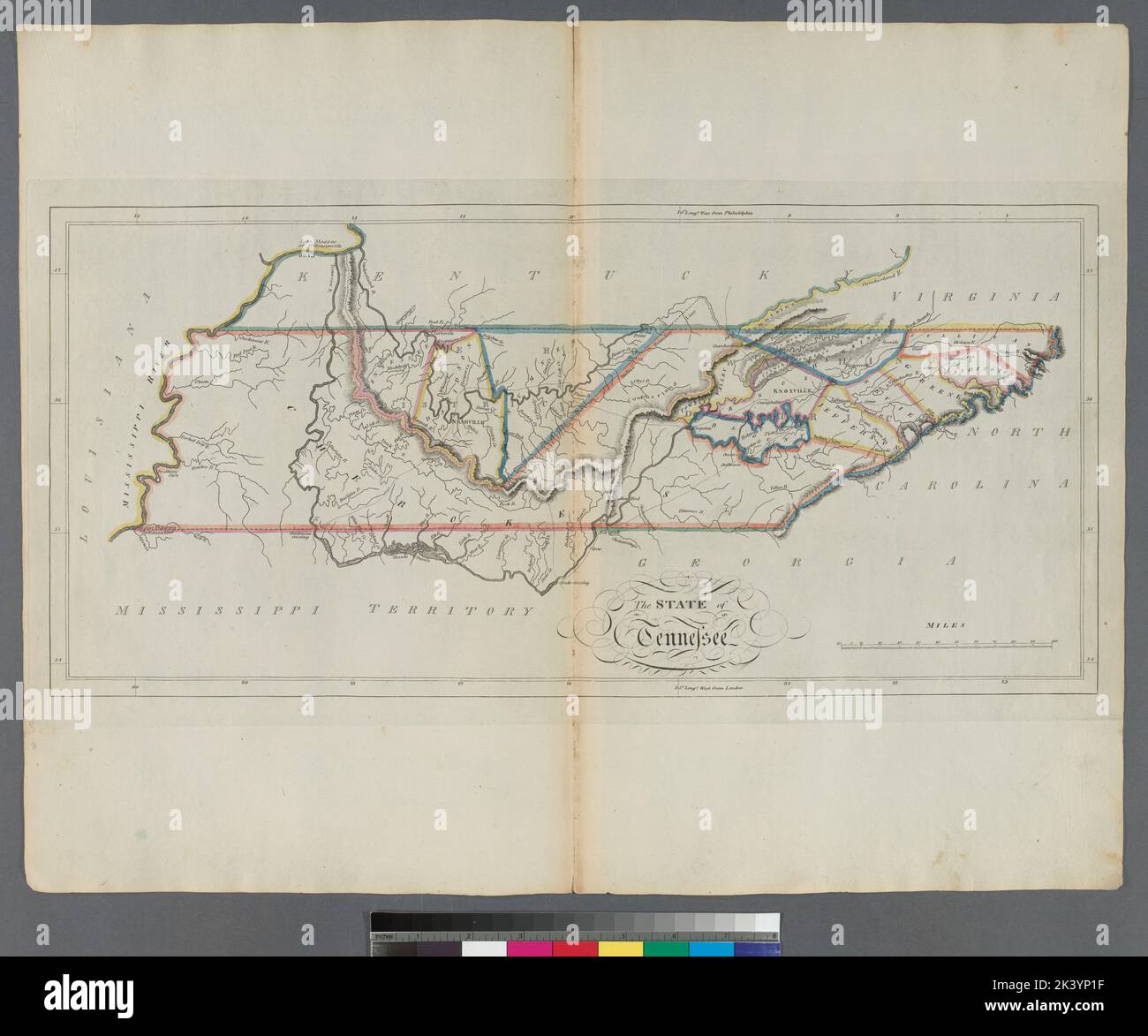 Tennessee county map hi-res stock photography and images - Alamy