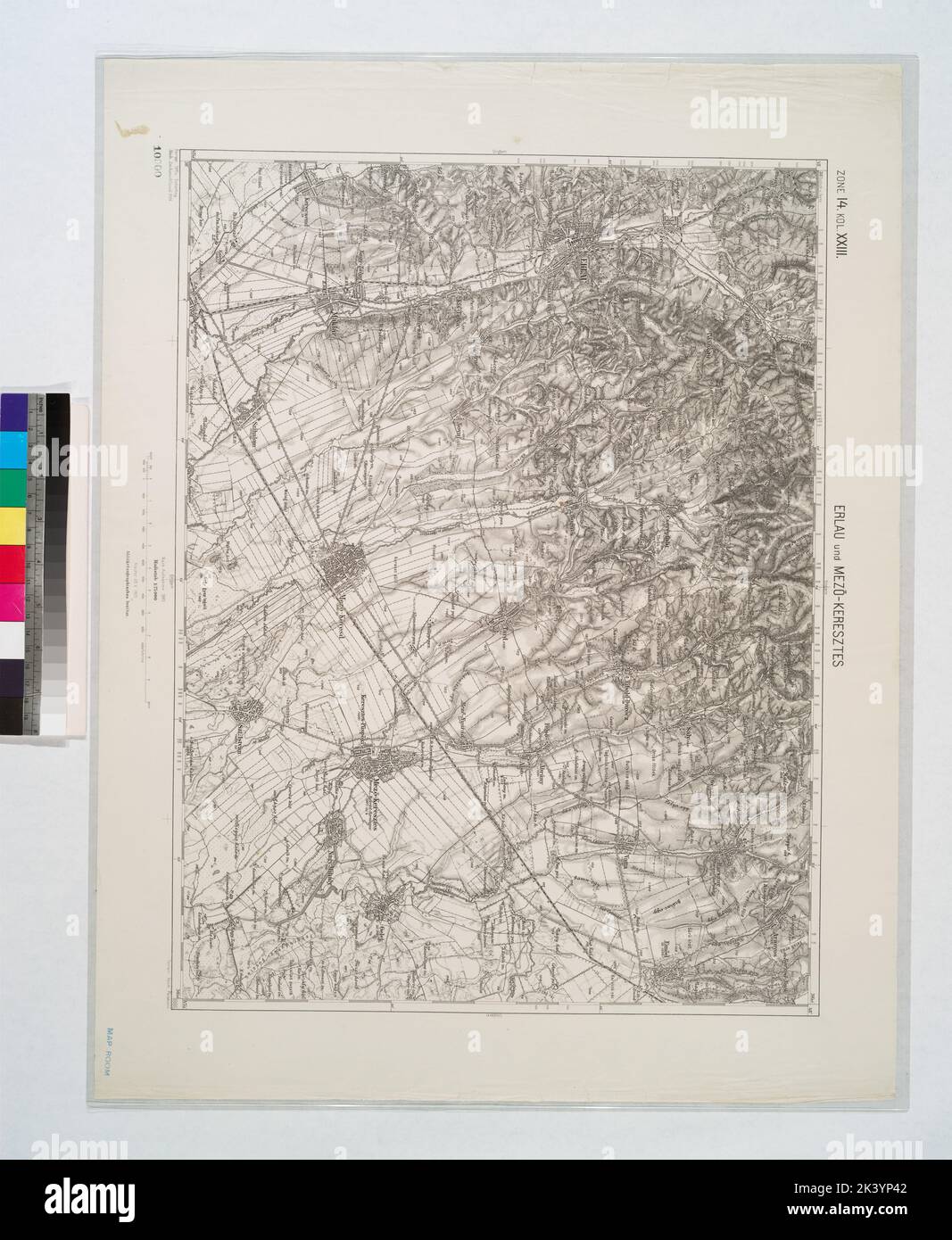 Erlau und Mezo-Keresztes.. Cartographic. Maps, Topographic maps. 1894 ...