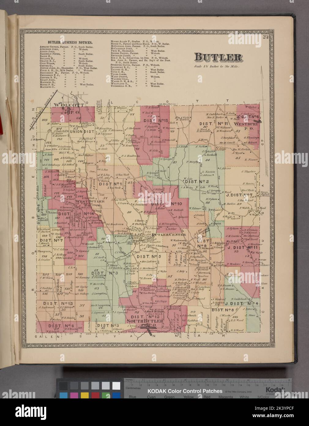 Butler maps hi-res stock photography and images - Alamy