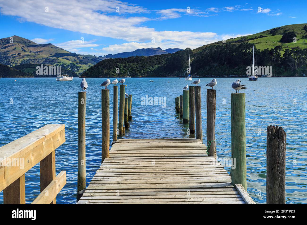 A multi-level pier, designed so boats can dock easily at high and low ...