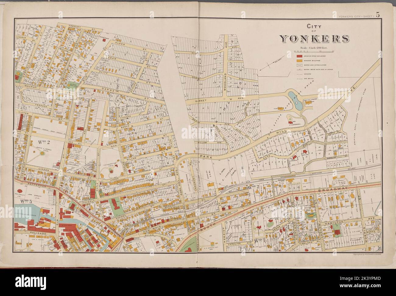 Westchester, Double Page Plate No. 5 Map bounded by Prescott St ...