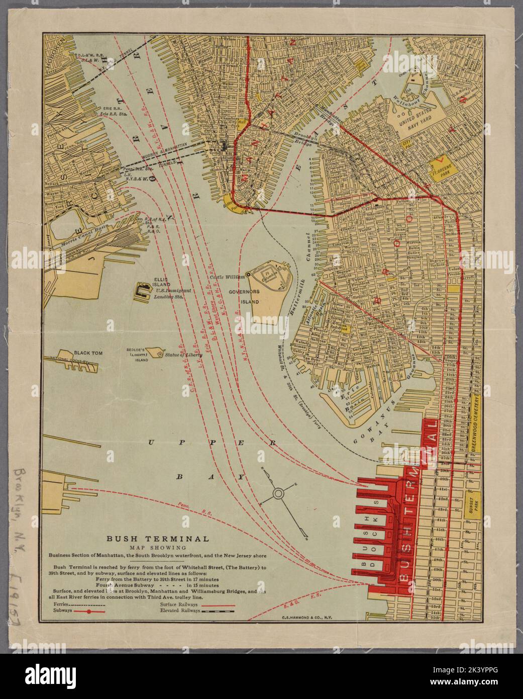 Bush Terminal. Cartographic. Maps. 1915. Lionel Pincus and Princess ...