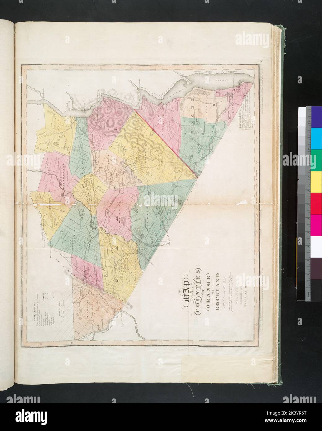 Map of the counties of Orange and Rockland 1829 - 1839. Cartographic ...