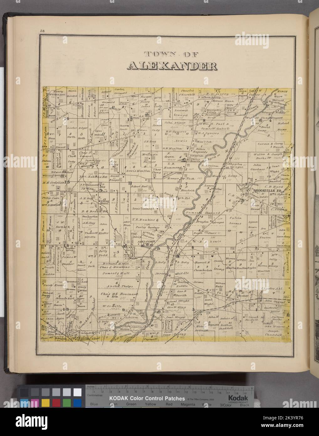 Town of Alexander Township Cartographic. Atlases, Maps. 1876. Lionel ...