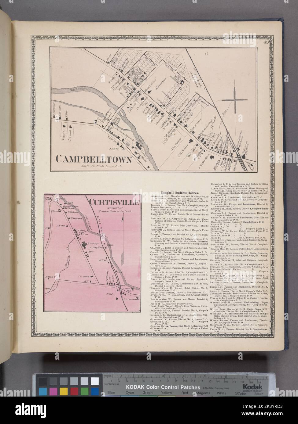 Campbell county map hi-res stock photography and images - Alamy