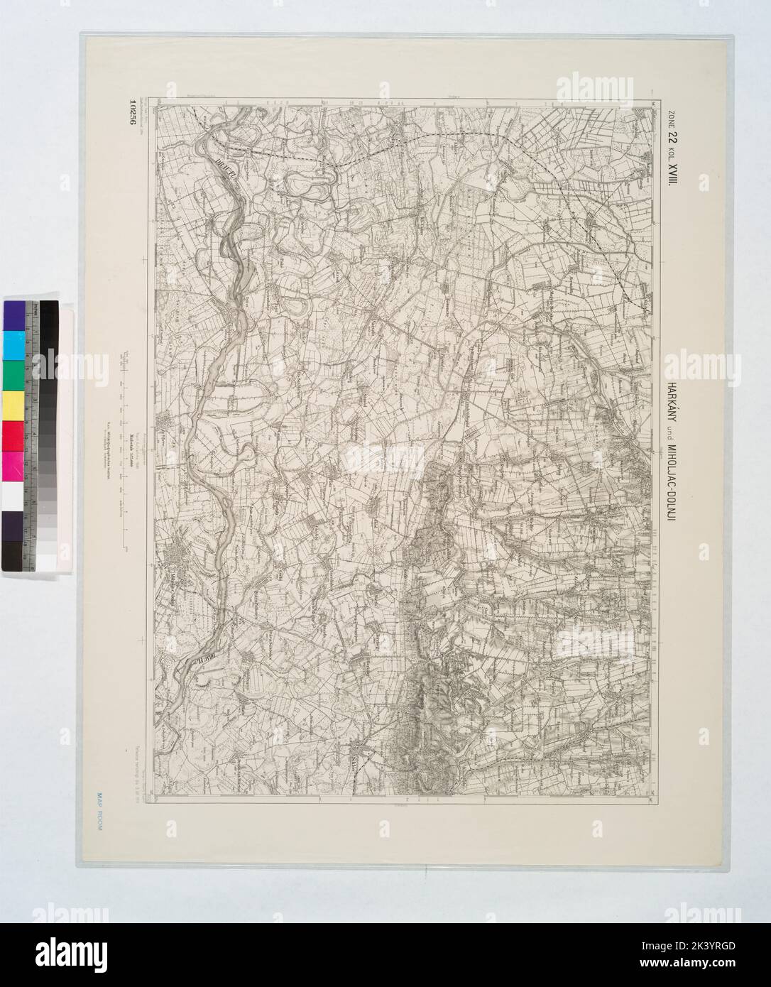 Harkany und Miholjac-Dolnji. Cartographic. Maps, Topographic maps. 1911 ...