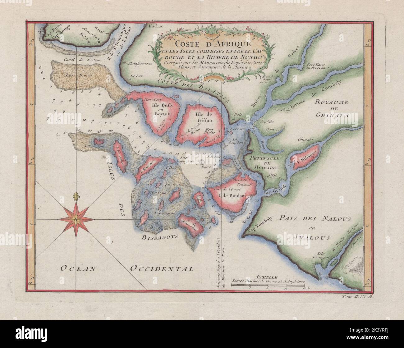 Coste d'Afrique et les Isles comprises entre le Cap Rouge et la riviere ...